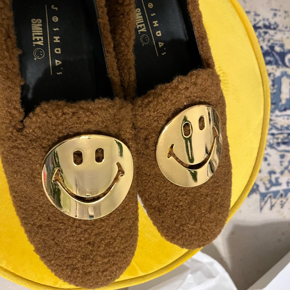 Joshua Sanders Shearling Smiley Loafers. - Gem